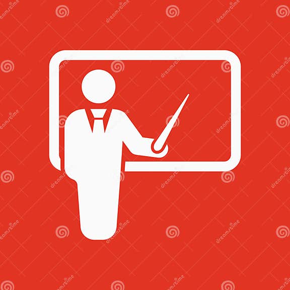 The Teacher Icon. Training and Presentation, Seminar, Learning Symbol ...