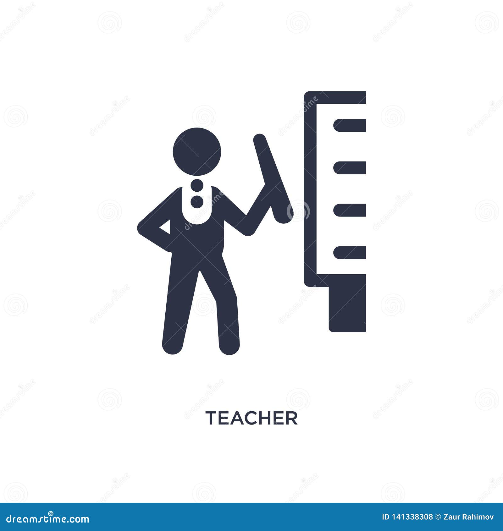 Teacher Icon on White Background. Simple Element Illustration from ...
