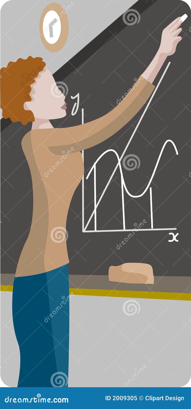 Teacher Illustration Series Stock Vector - Illustration of class ...