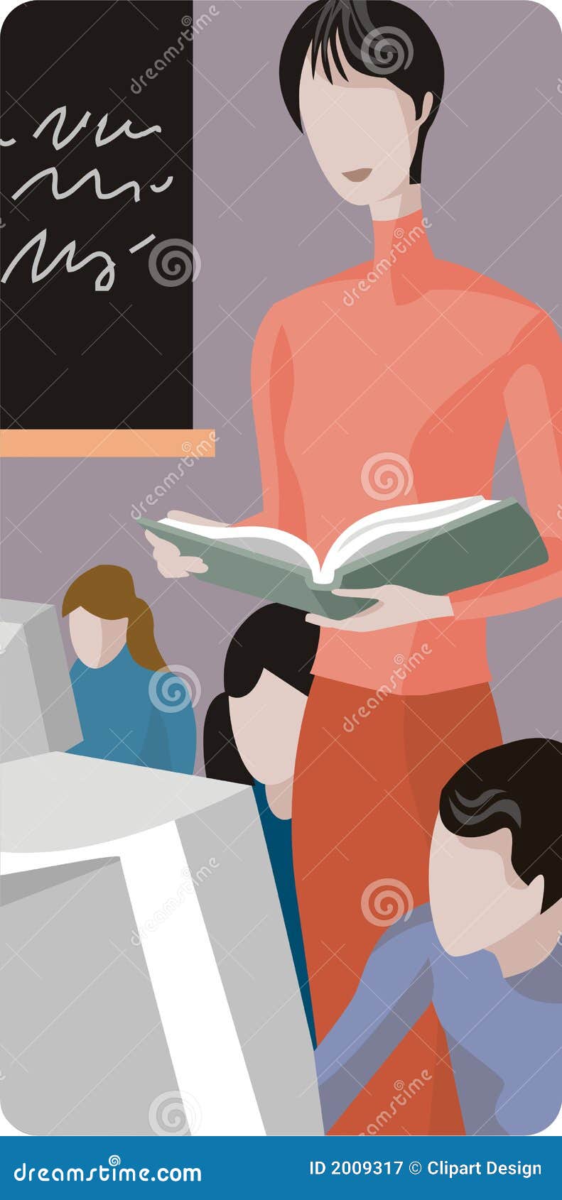 Teacher Illustration Series Stock Vector - Illustration of student ...