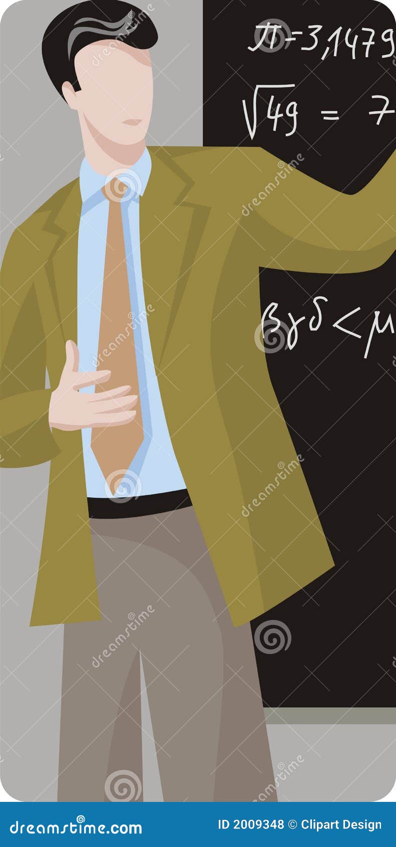 Male Math Teacher Clip Art