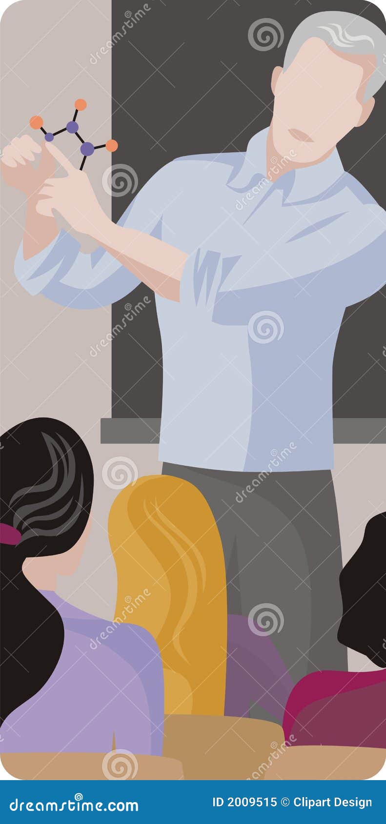 Teacher Illustration Series Stock Vector - Illustration of male ...