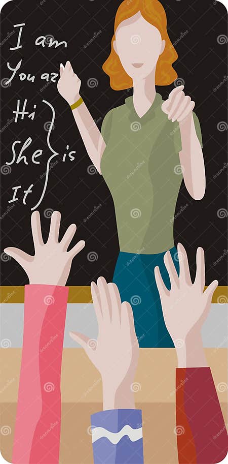 Teacher Illustration Series Stock Vector - Illustration of education ...