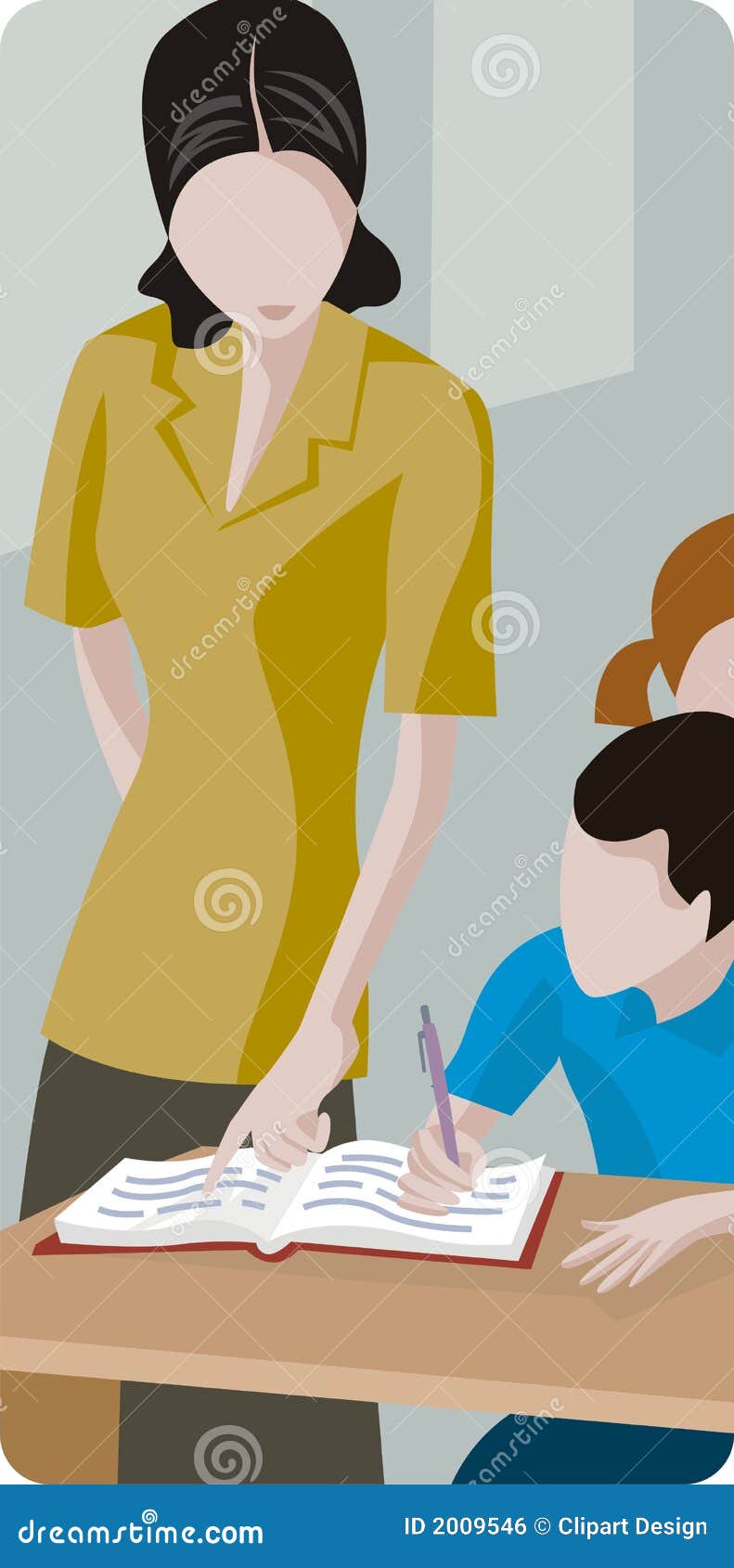 Teacher Illustration Series Stock Vector - Illustration of notebook ...