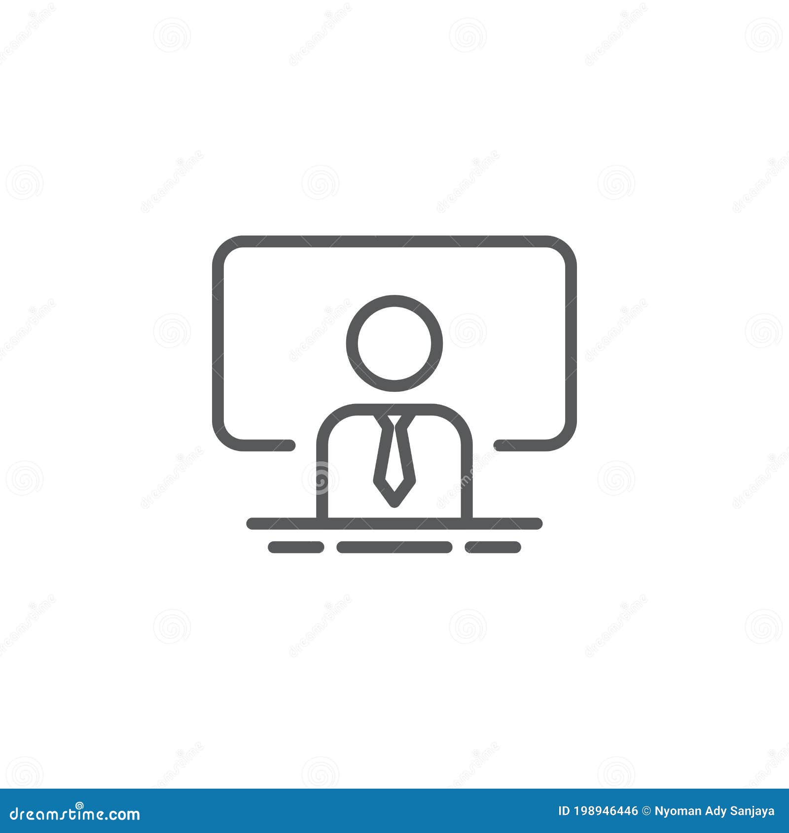 Teacher, Instructor Vector Icon Symbol Isolated on White Background ...