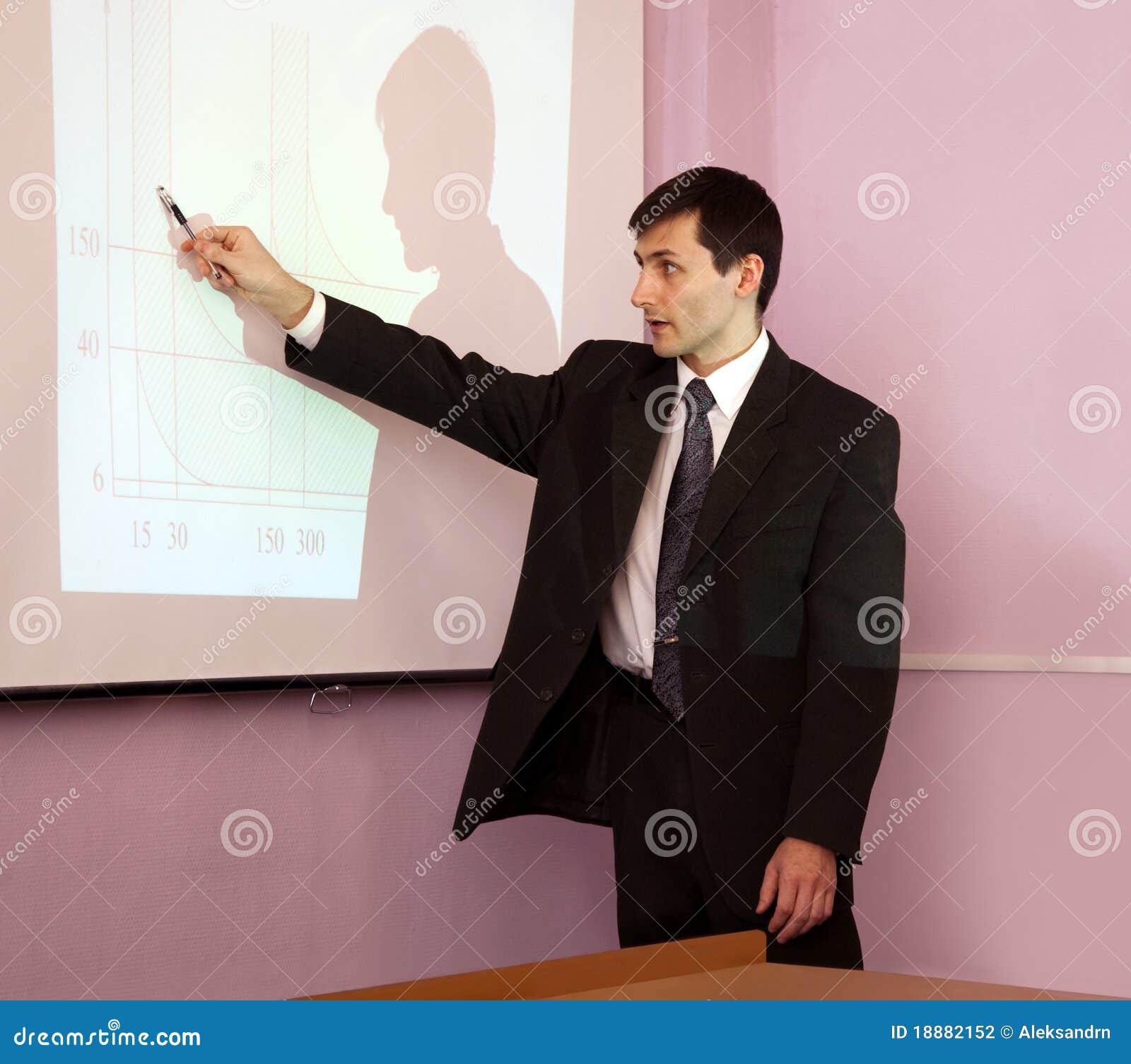 Teacher Lecturing in a Classroom Stock Photo - Image of business ...