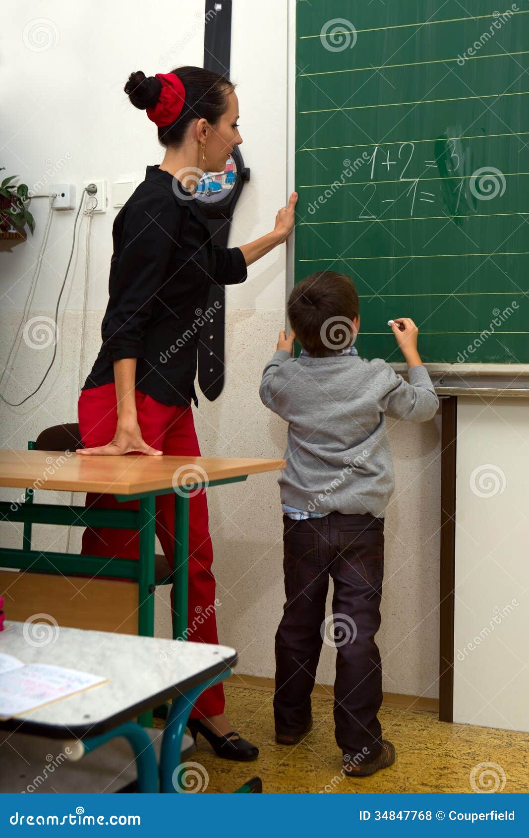 Teacher like Devil stock photo. Image of children, study - 34847768