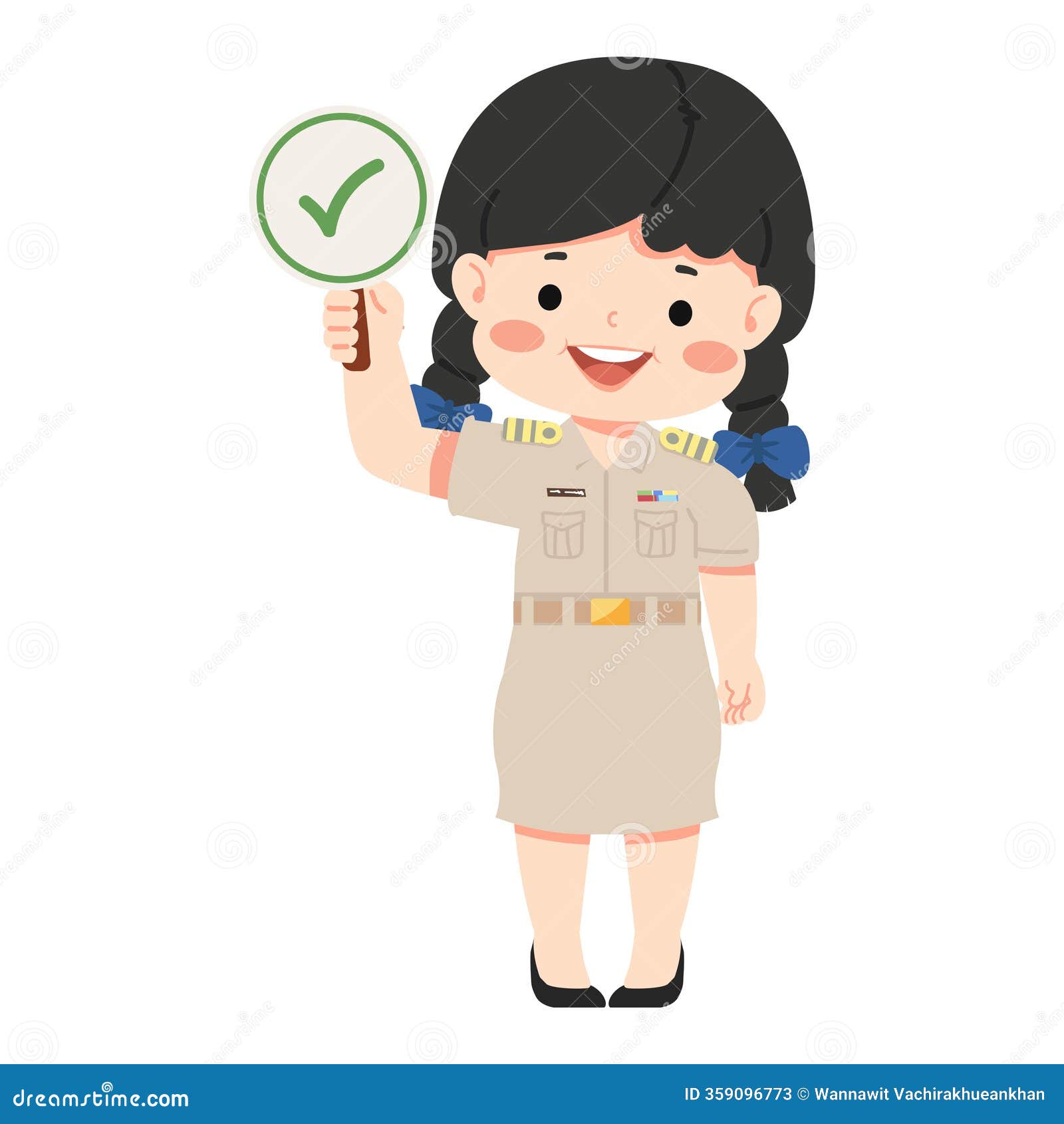 Teacher Making the Right Decision Stock Vector - Illustration of ...