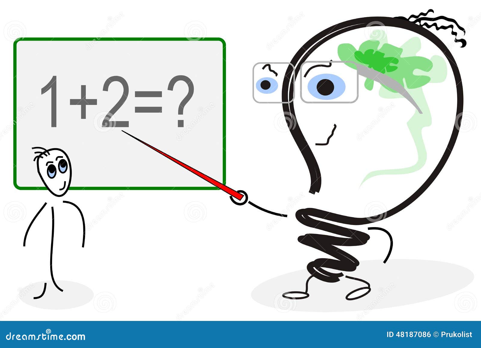 Teacher stock vector. Illustration of professor, seminar - 48187086