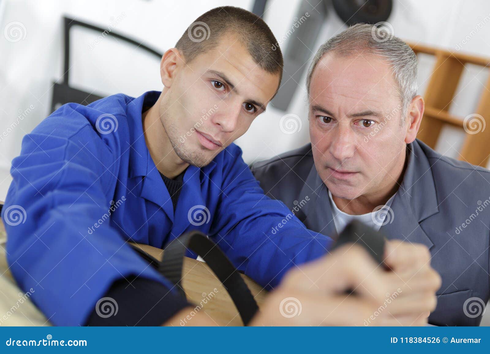 Teacher Observing the Apprentice Stock Photo - Image of designer, duty ...