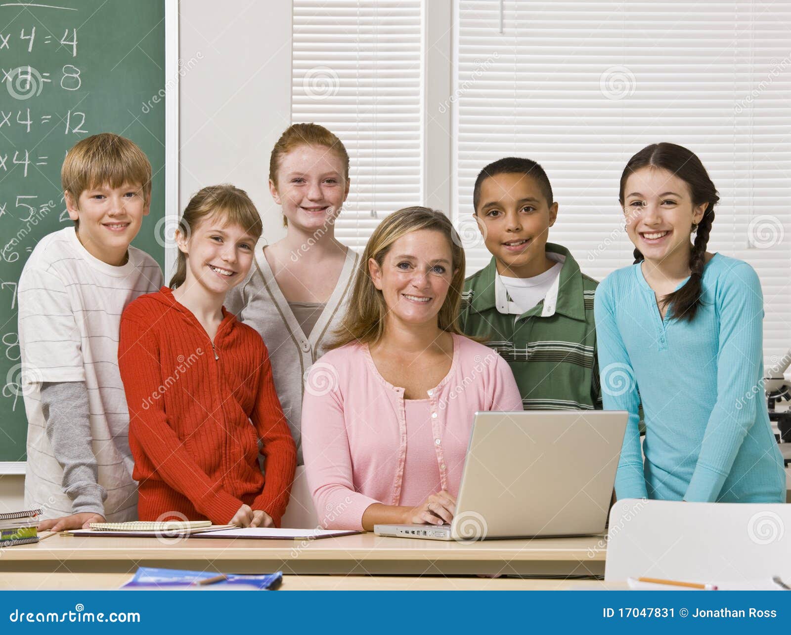 Teacher Posing with Students Stock Image - Image of portrait, latin ... Teacher Posing with Students Stock Image - Image of portrait, latin ...