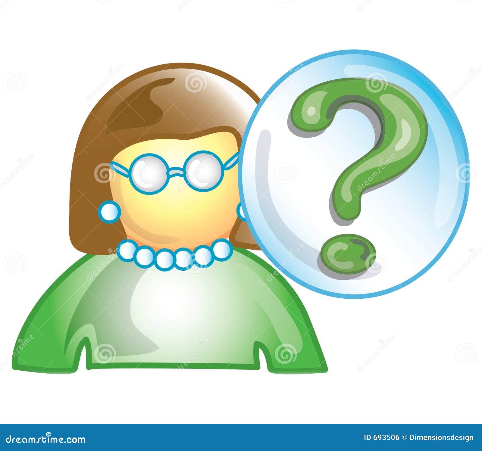 Teacher question icon stock vector. Illustration of communicate - 693506