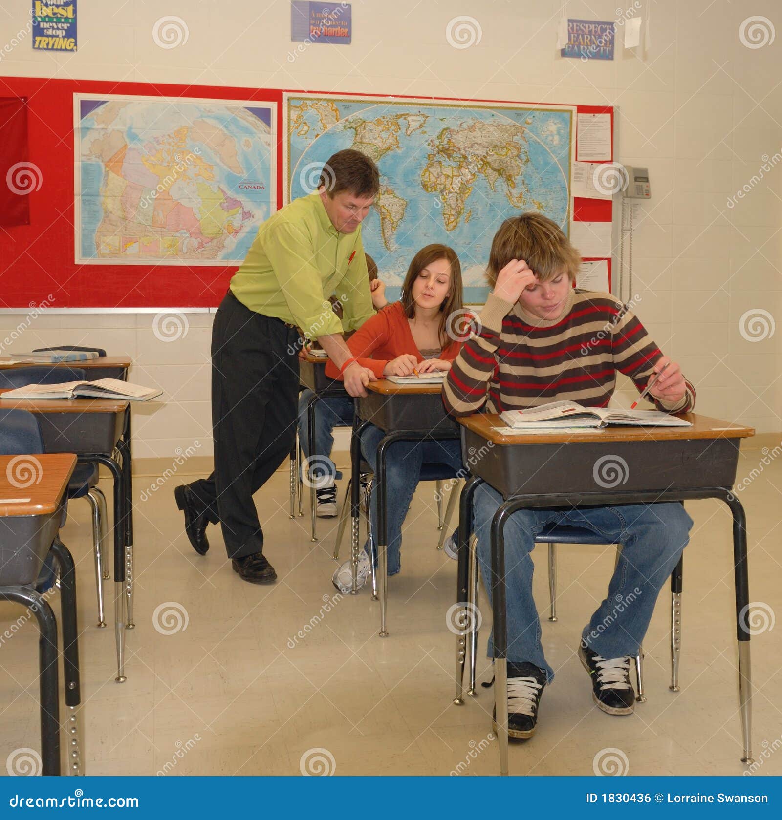 Teacher School Lessons stock photo. Image of concentrate - 1830436