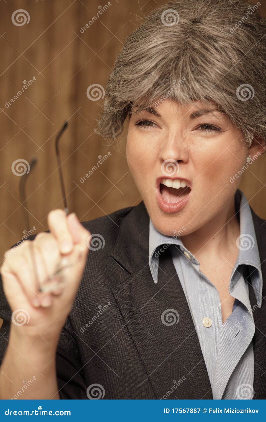 Teacher Shouting at Her Class Stock Image - Image of female, teacher ...