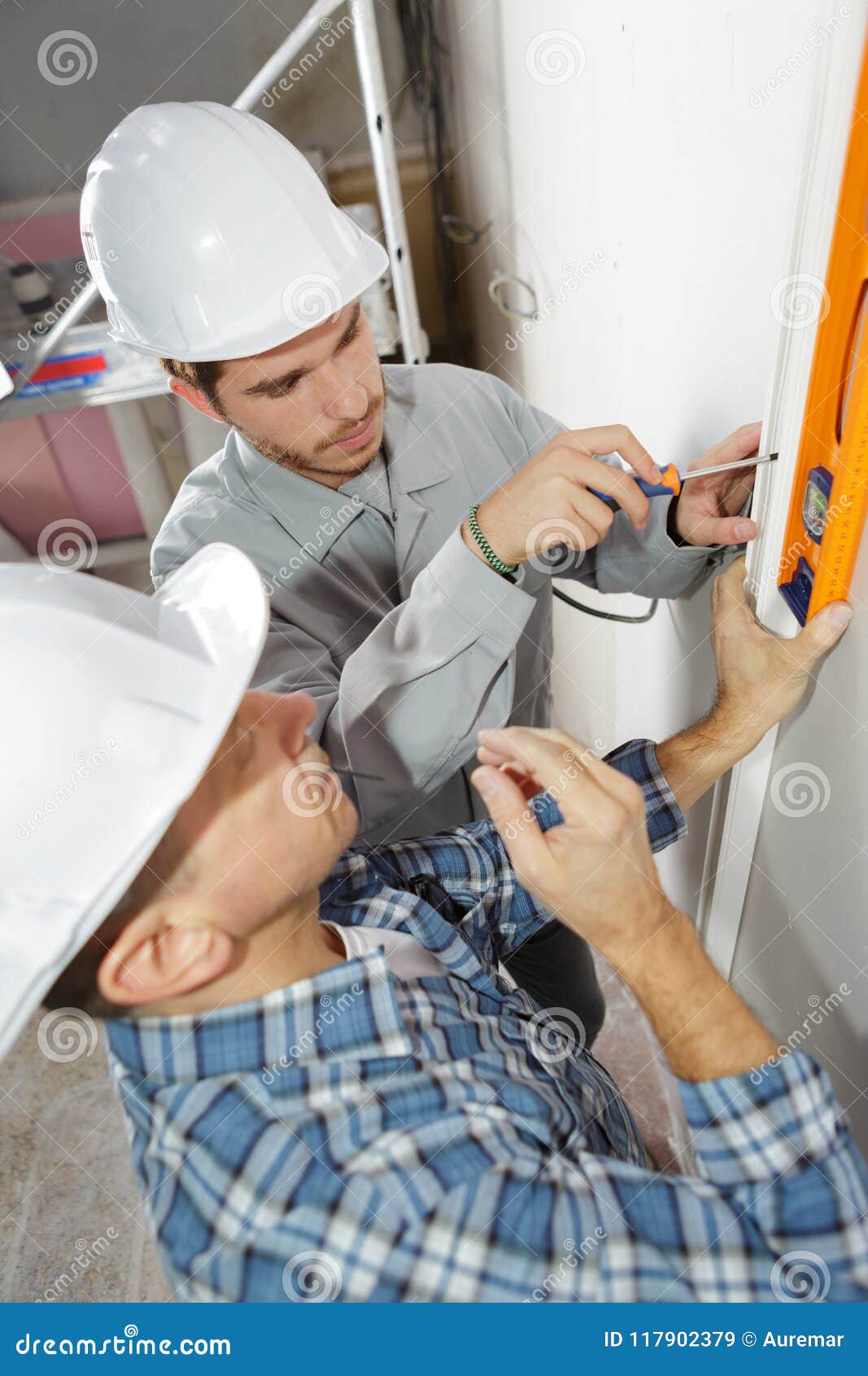 Teacher Showing Apprentice How To Float Cement Stock Image - Image of ... Teacher Showing Apprentice How To Float Cement Stock Image - Image of ...