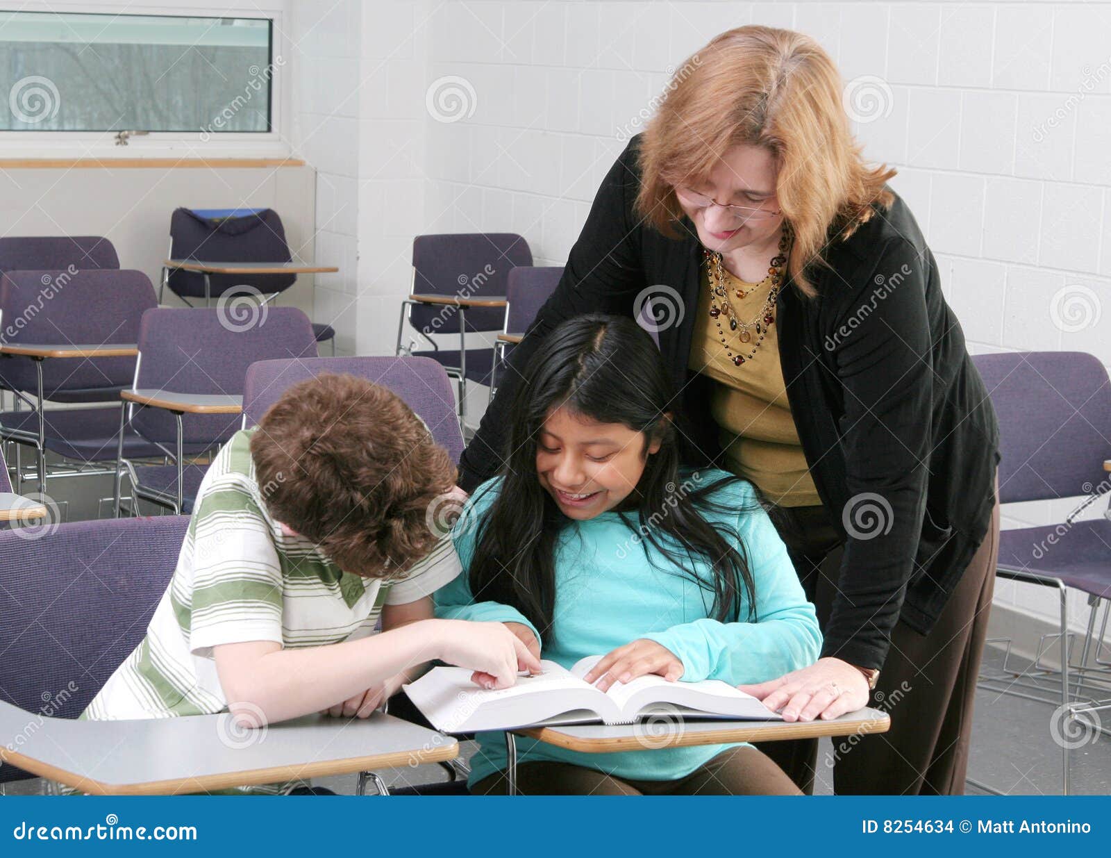 Teacher and student stock photo. Image of education, schoolwork - 8254634