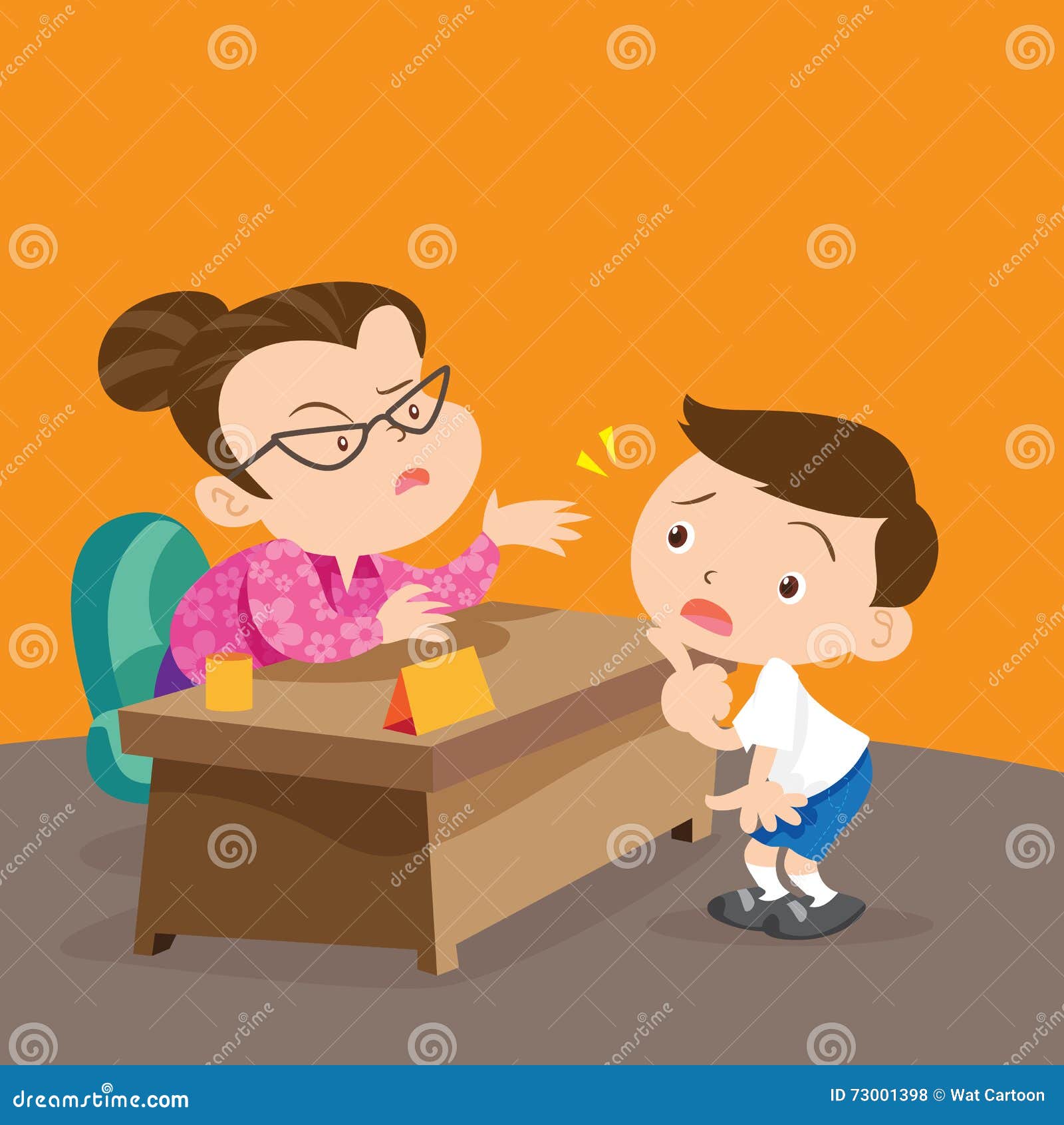 Teacher and student stock vector. Illustration of muddled - 73001398 Teacher and student stock vector. Illustration of muddled - 73001398