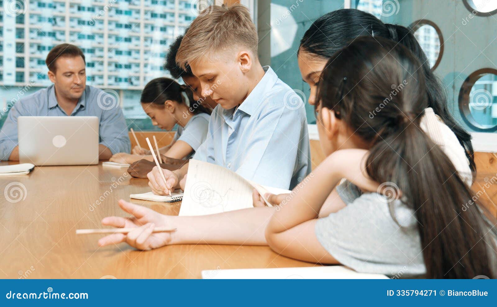 Teacher and Student Clap Hand To Celebrate for Successful Project ...