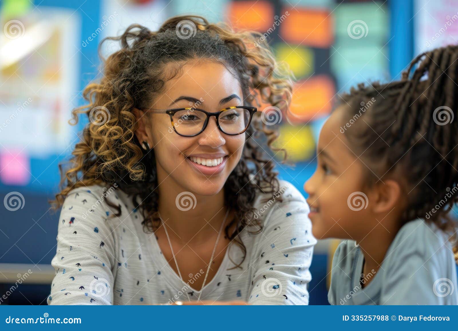 Teacher and Student Interaction in Vibrant Classroom Setting Stock ... Teacher and Student Interaction in Vibrant Classroom Setting Stock ...