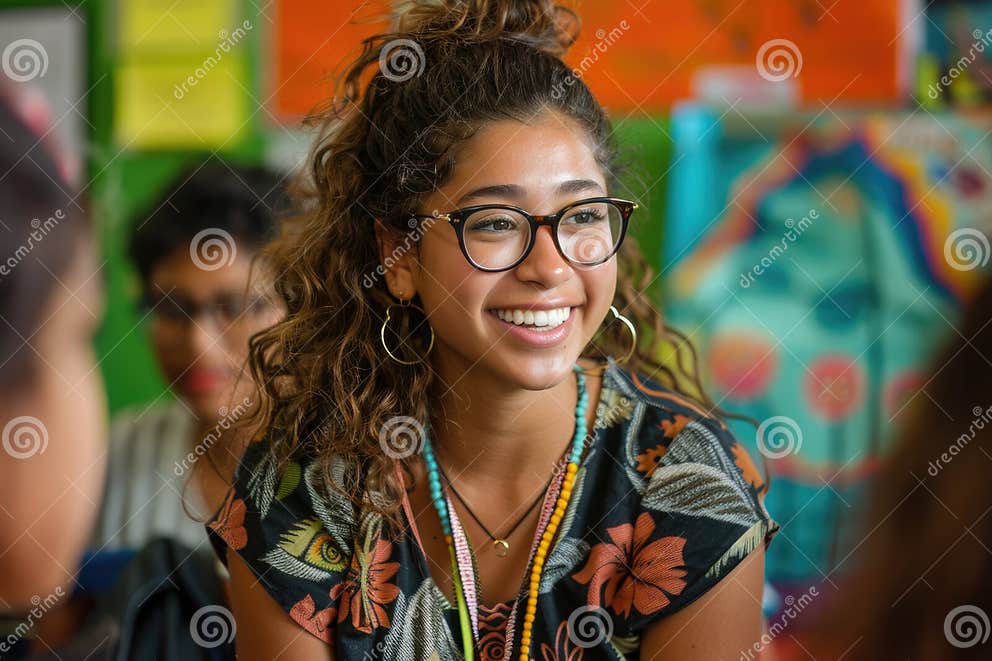 Teacher and Student Interaction in Vibrant Classroom Setting Stock ... Teacher and Student Interaction in Vibrant Classroom Setting Stock ...