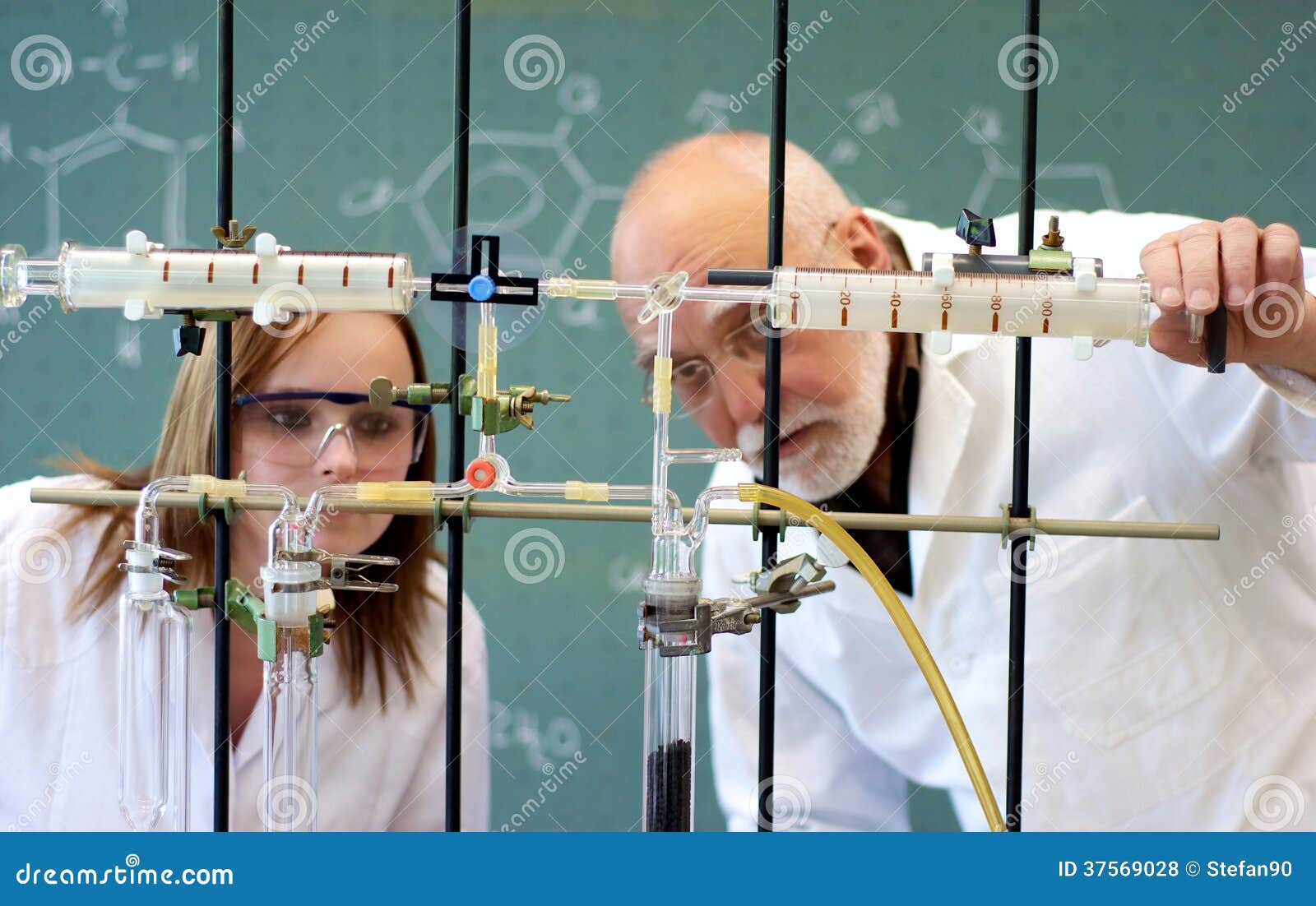 Teacher and Student in a Laboratory Stock Photo - Image of chemistry ...