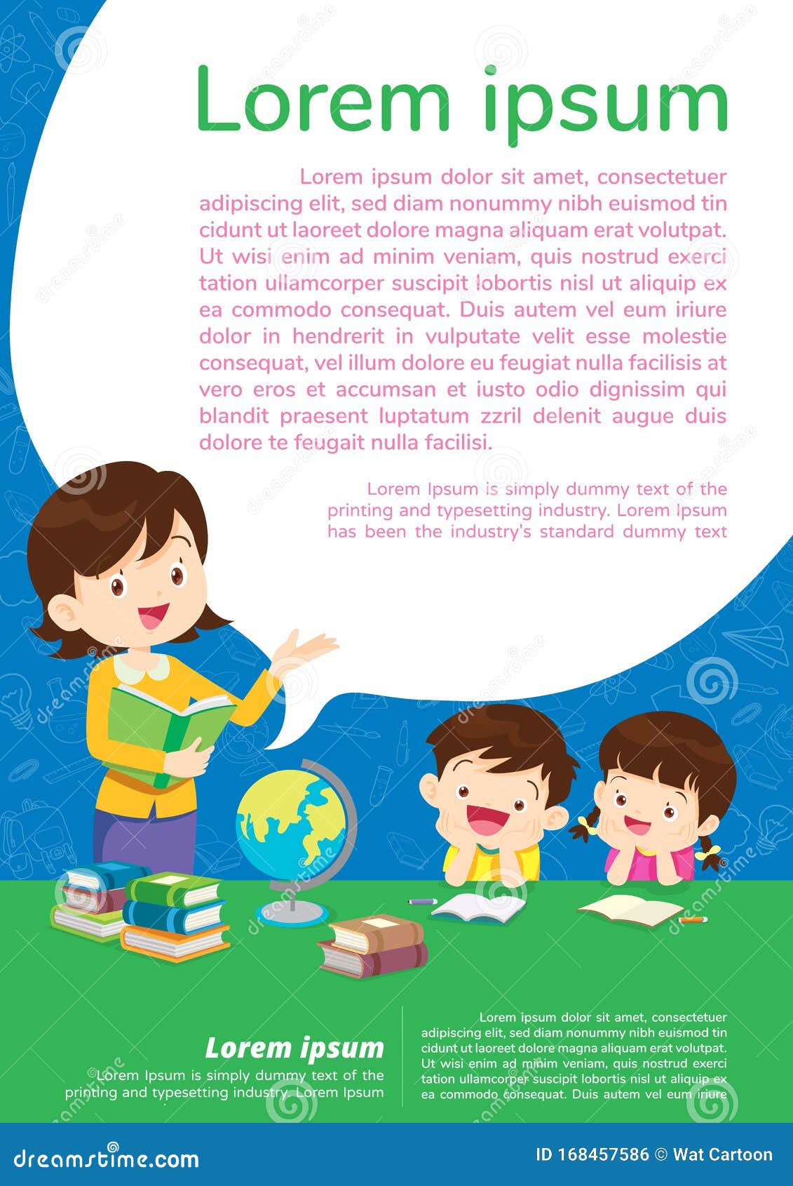 Teacher and Student Learning Poster,Education and Learning Poster Back ...