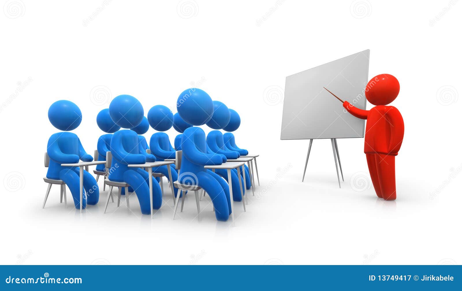 Teacher and Student on a Lesson Stock Illustration - Illustration of ...