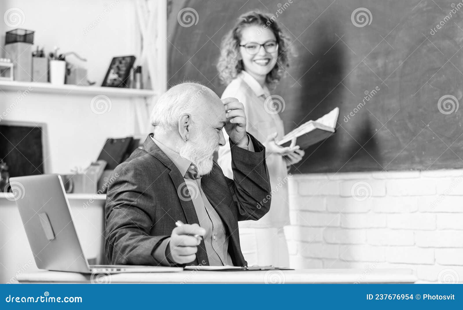 Teacher and Student School Lesson. Education is Process of Facilitating ...