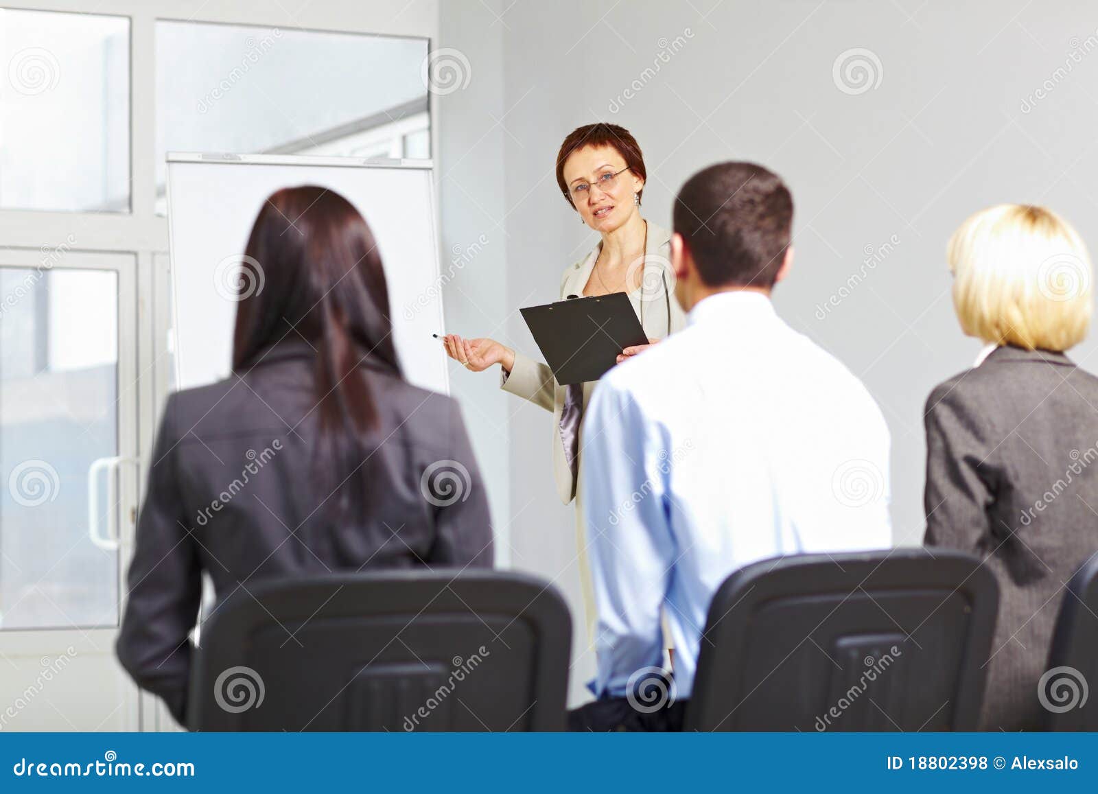 Teacher with Students on Seminar Stock Photo - Image of grade ...