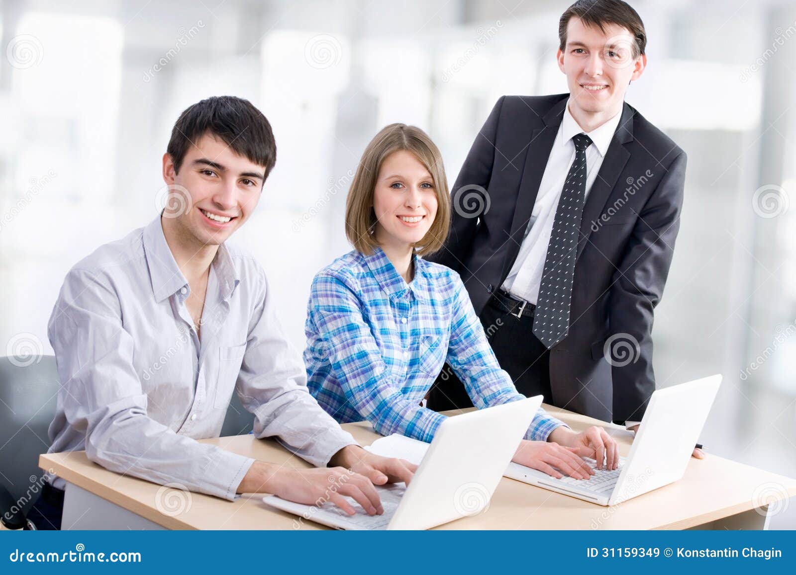 Teacher and students stock image. Image of formal, negotiation - 31159349