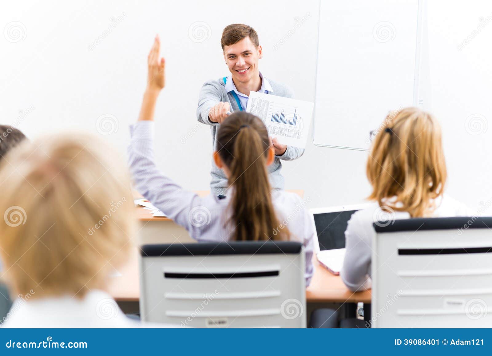 Teacher Talking with Students Stock Image - Image of explain, knowledge ...