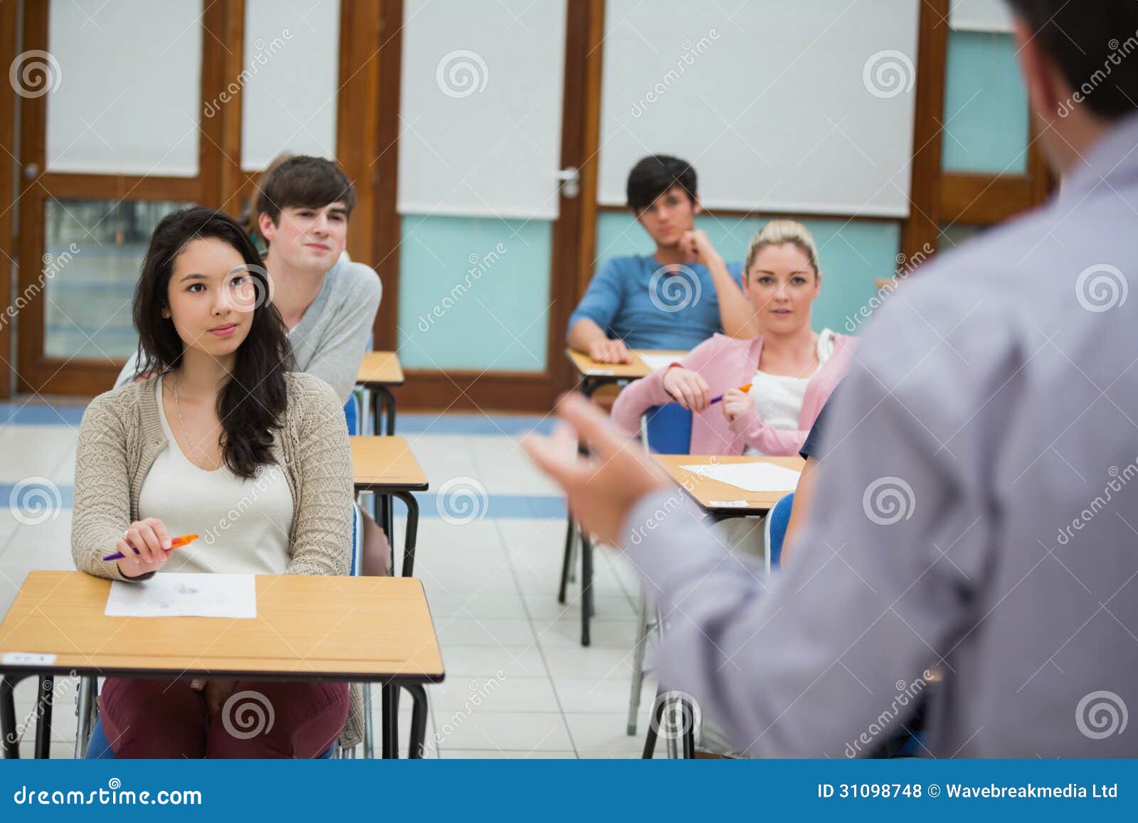 Teacher Talking To The Class Royalty Free Stock Photos - Image: 31098748