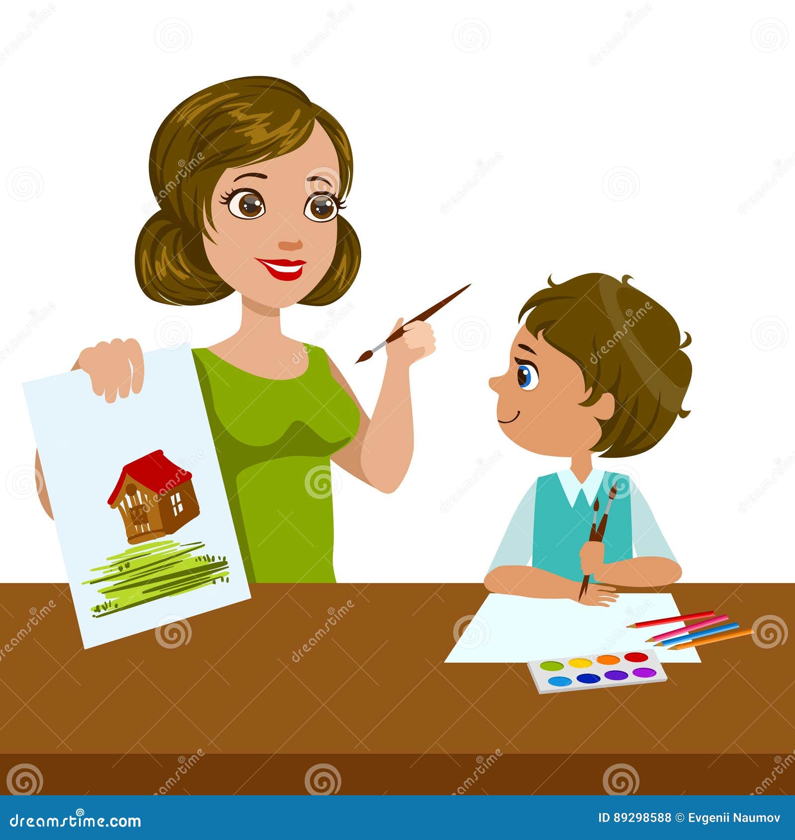 Paint Class Cartoon Stock Illustrations – 5,379 Paint Class Cartoon ...