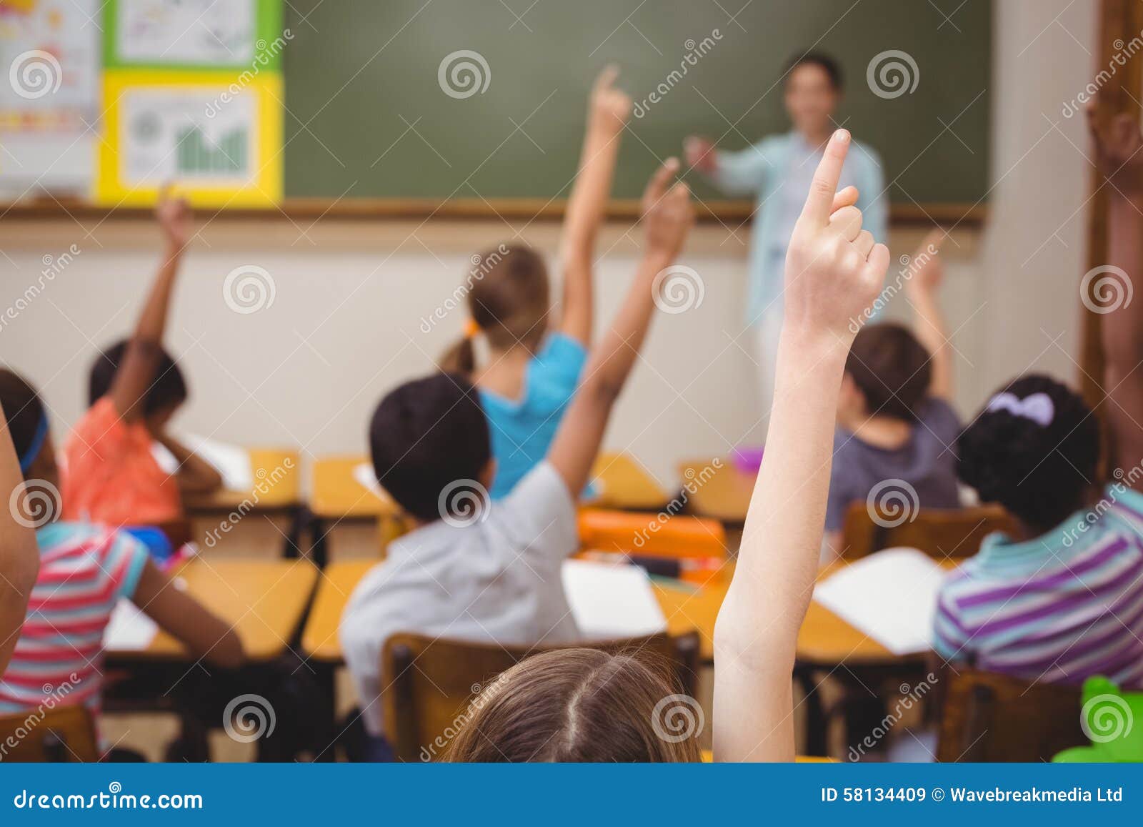 Teacher Teaching a Lesson in Class Stock Image - Image of back, lesson ...