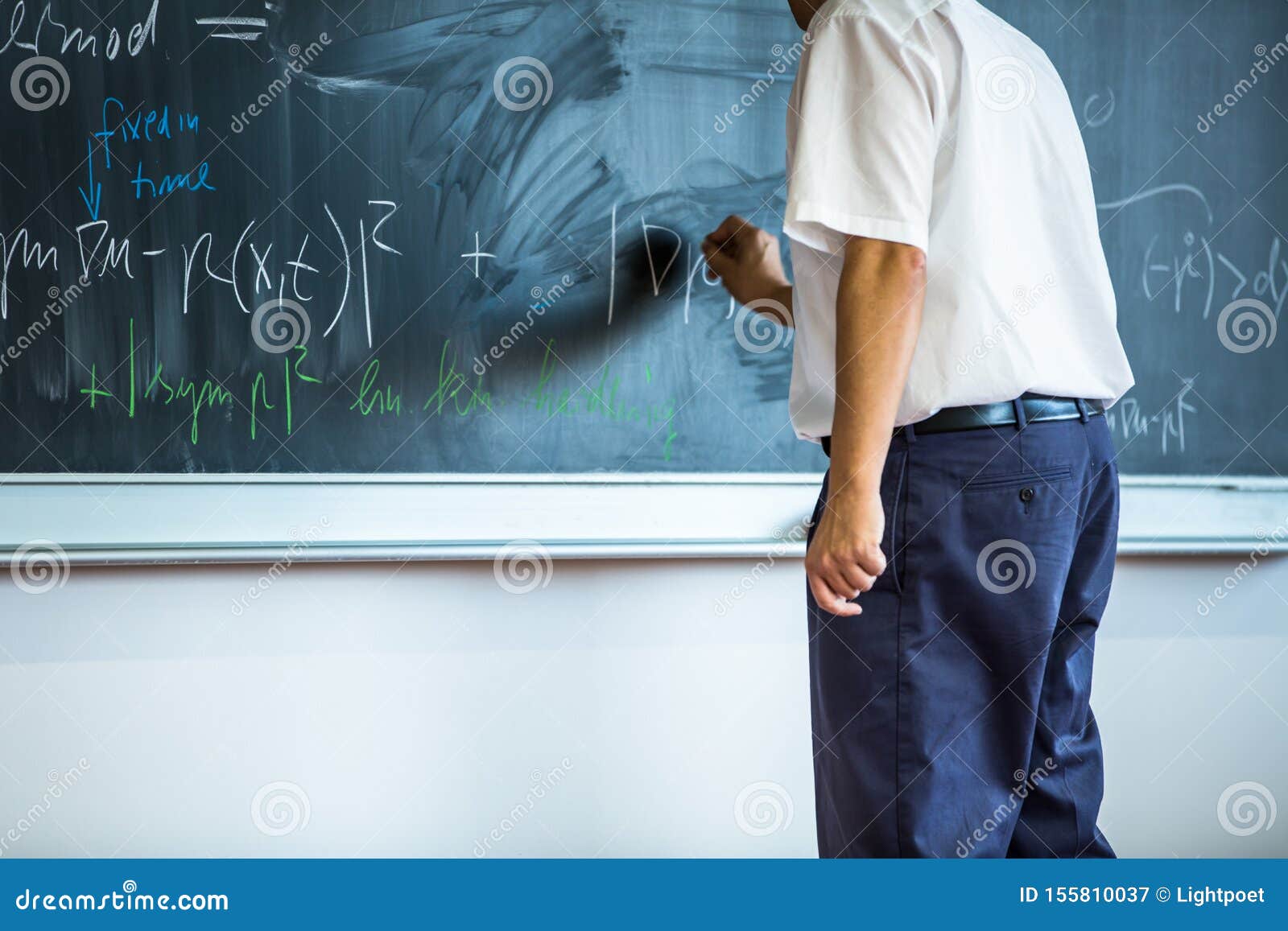 Teacher Teaching Mathematics Stock Image - Image of person, high: 155810037