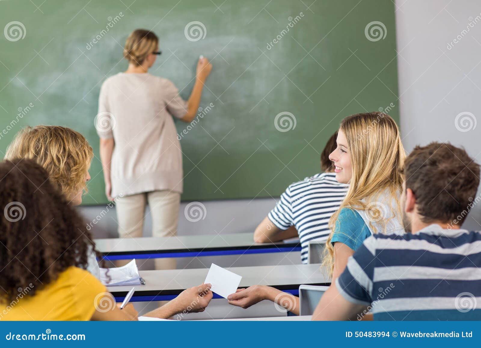 Teacher Teaching Students in Class Stock Photo - Image of caucasian ...