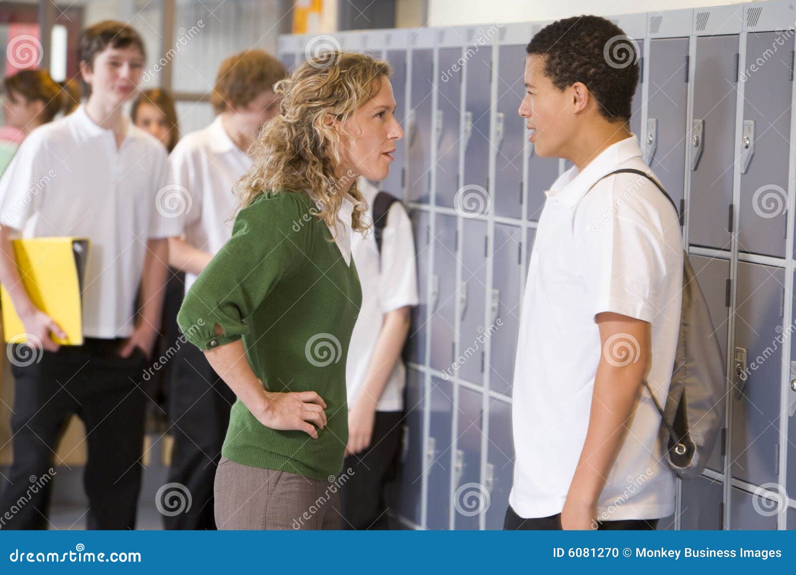 A Teacher Telling a Student Off Stock Photo - Image of secondary ...