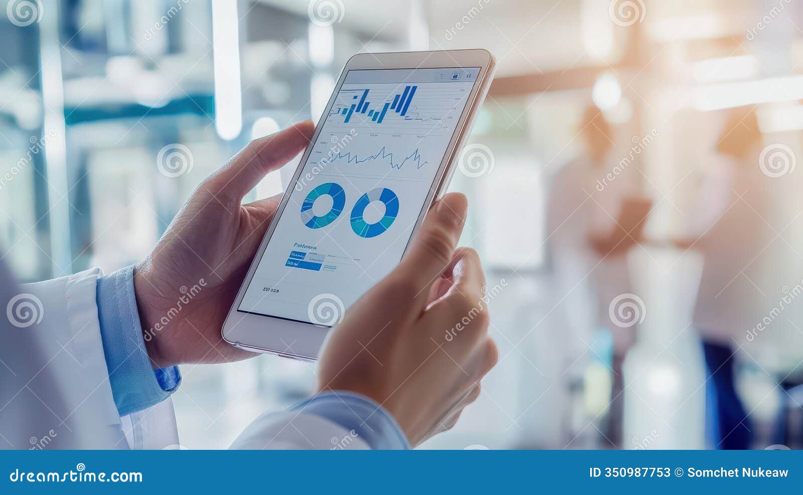 Teacher Using Advanced App for Data Tracking and Analysis in ...