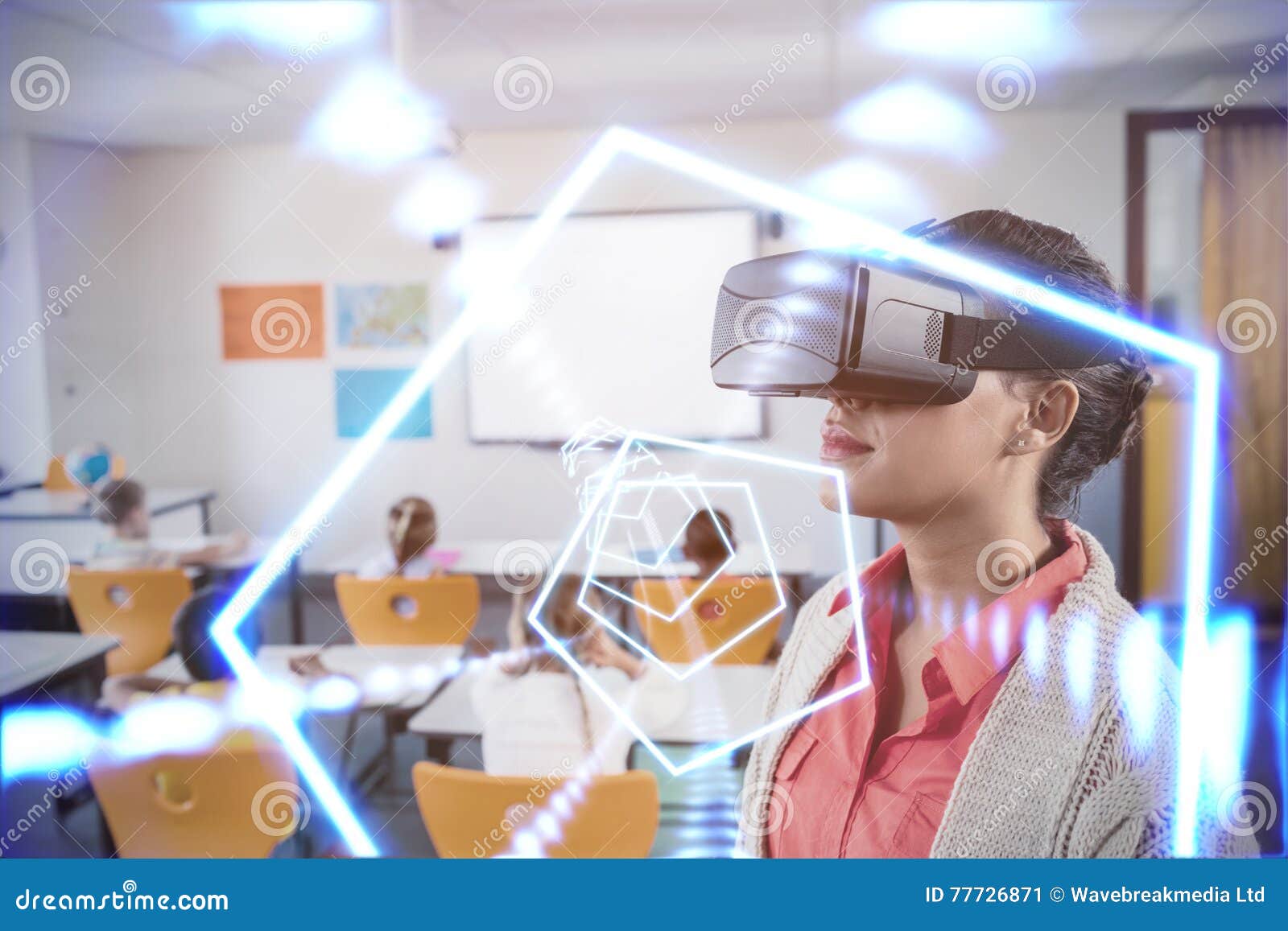 A Teacher Using A Variety Of Multisensory Teaching Strategies To ...