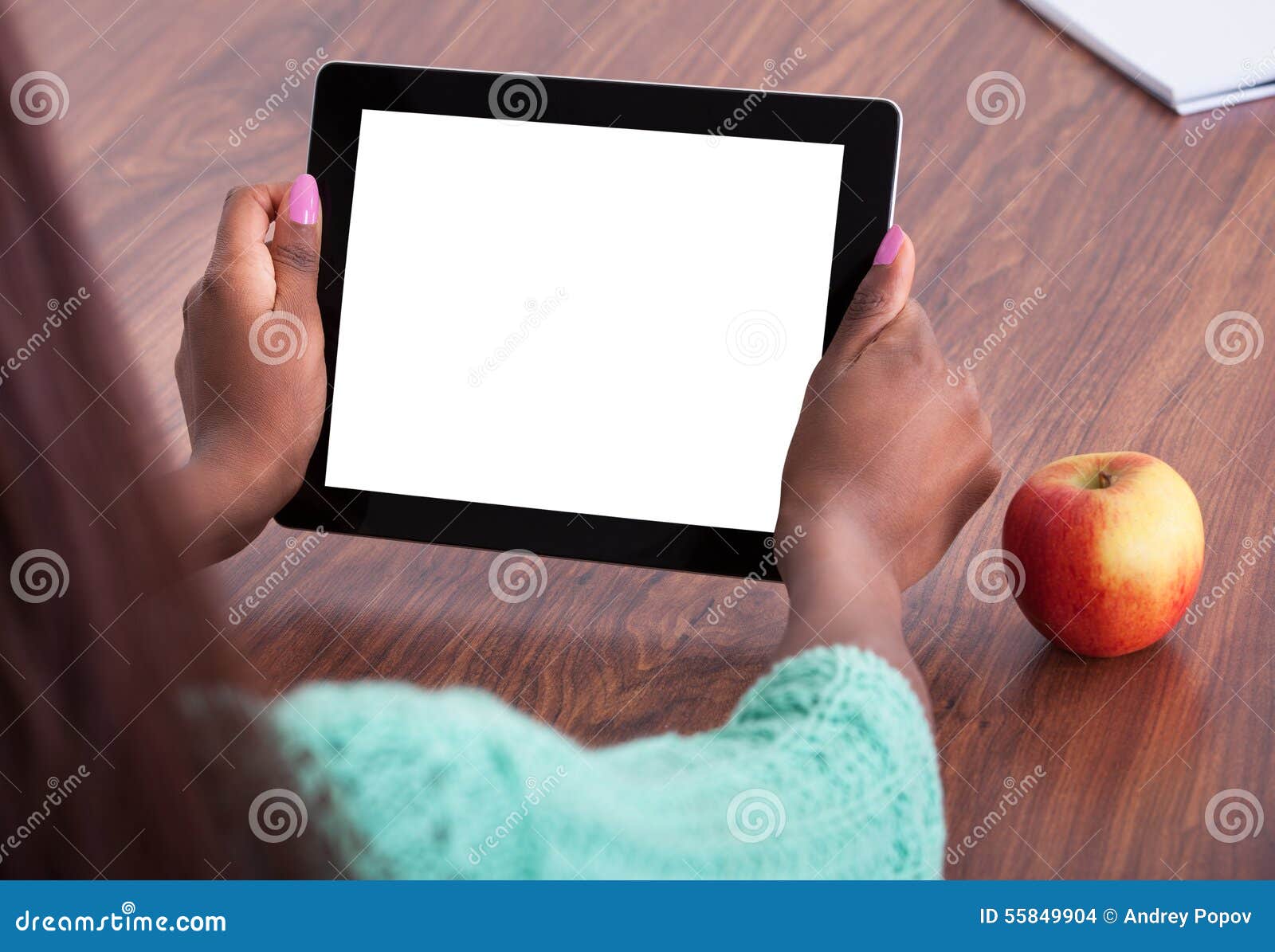 Teacher Using Digital Tablet at Classroom Stock Photo - Image of class ...