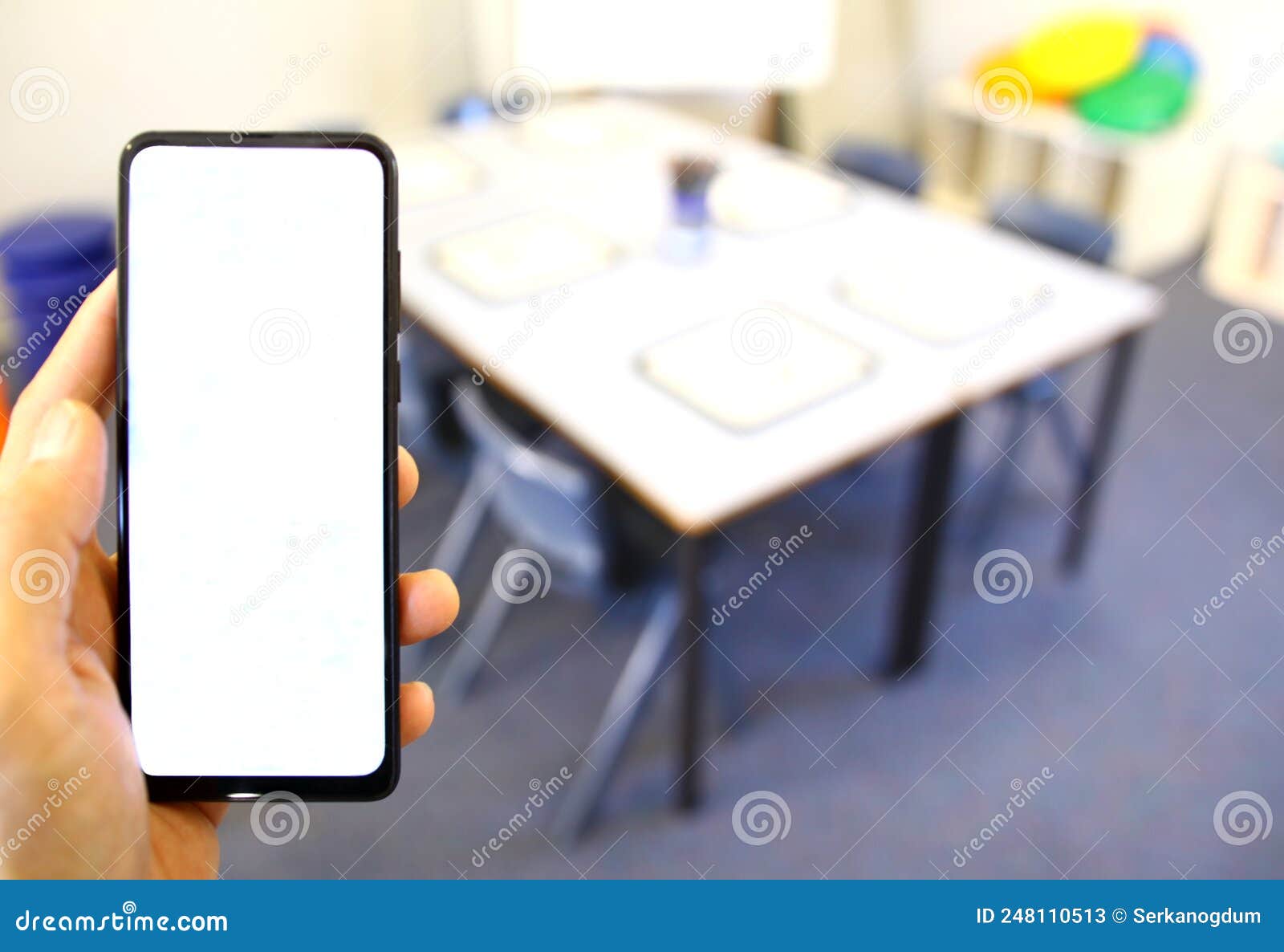 Using Mobile Phone in the Classroom Stock Image - Image of smart, hand ...