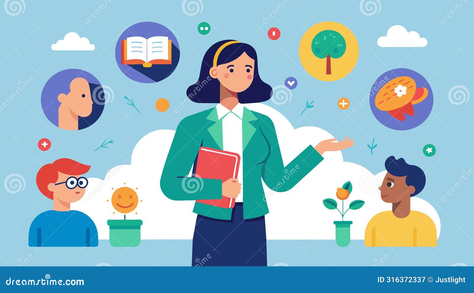 A Teacher Using A Variety Of Multisensory Teaching Strategies To Accommodate The Diverse ...