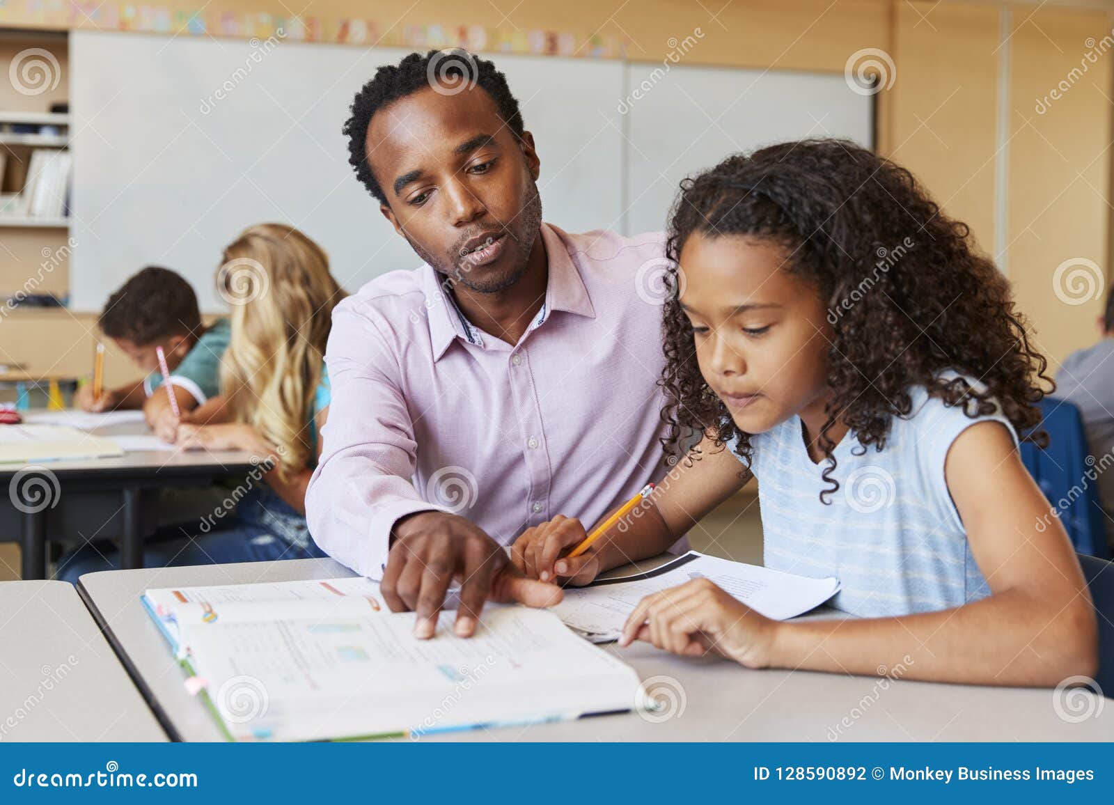 Elementary Students Working