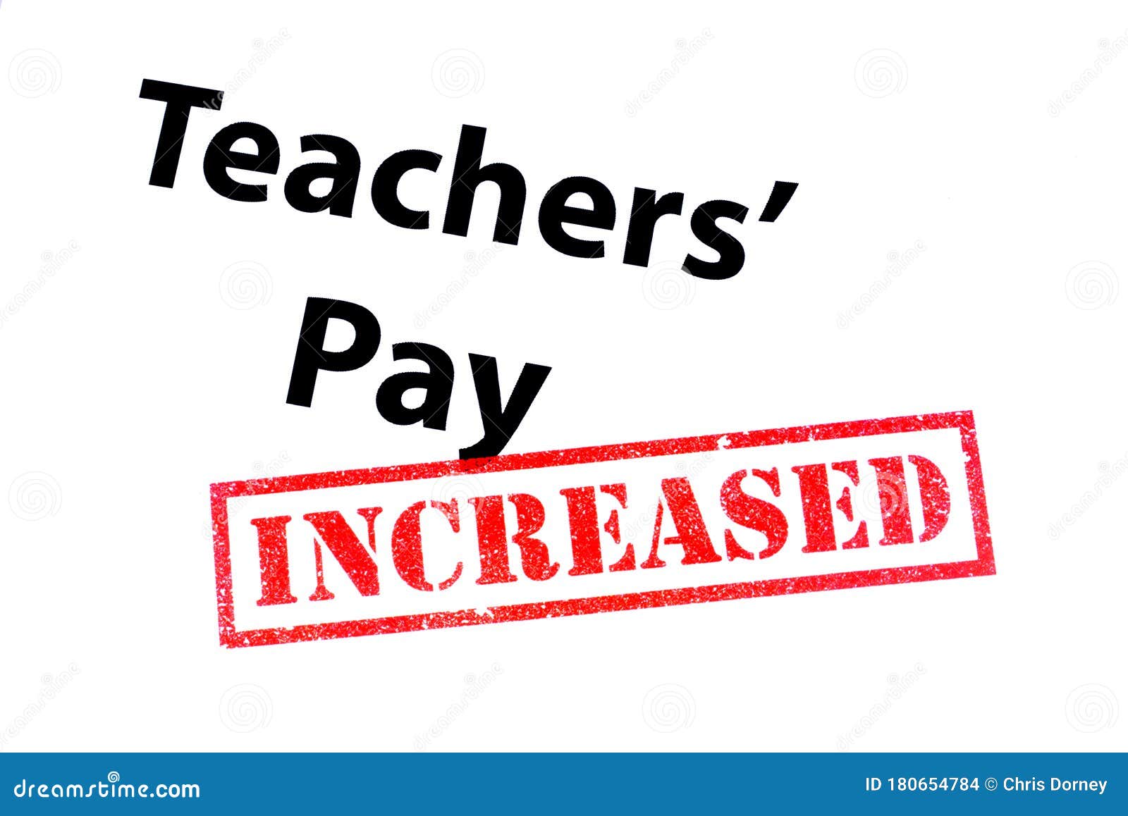 Teachers Pay Increased stock illustration. Illustration of note - 180654784