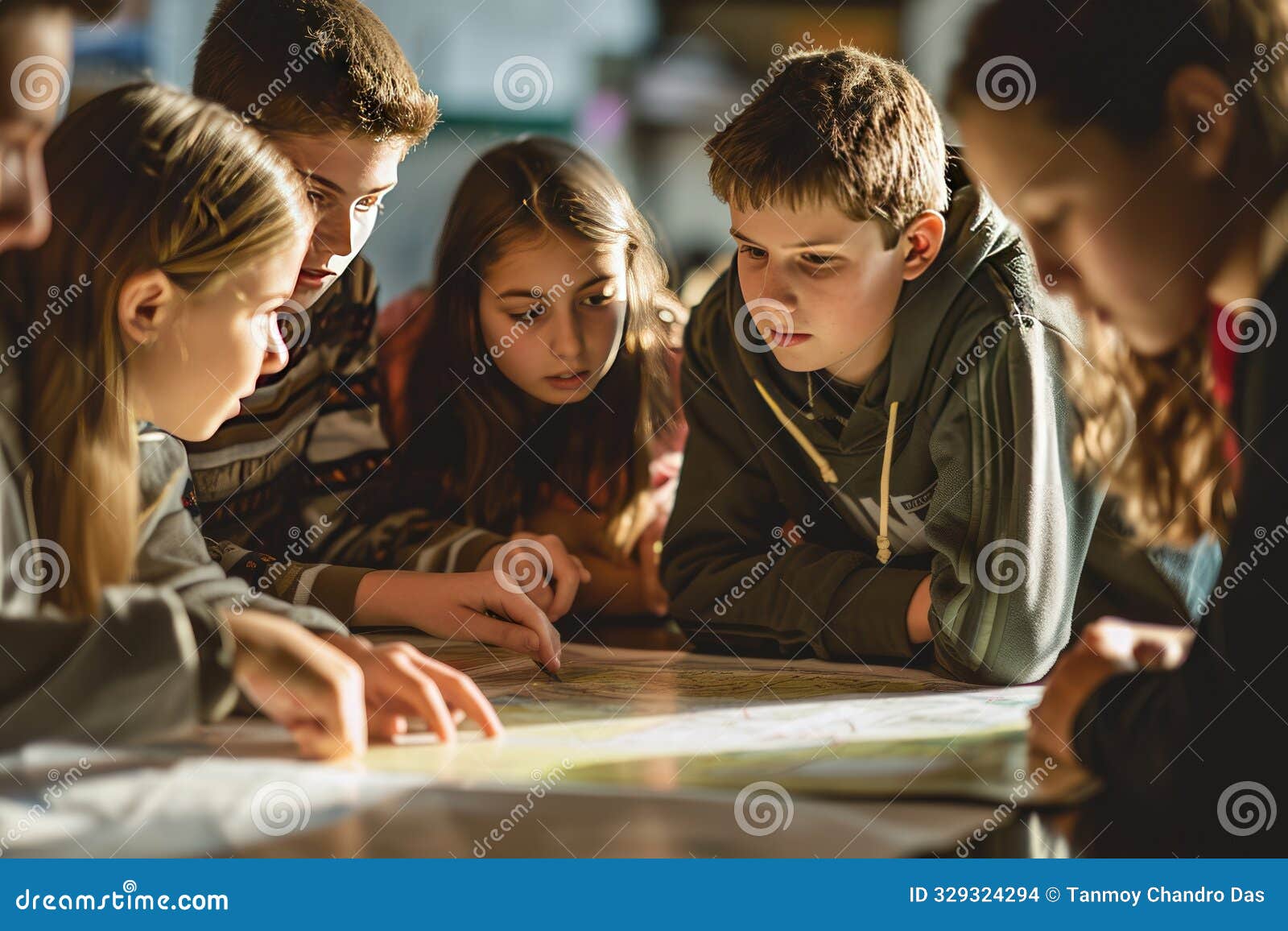 Teachers and Students Jointly Solving a Complex Problem, Ai Generated ...