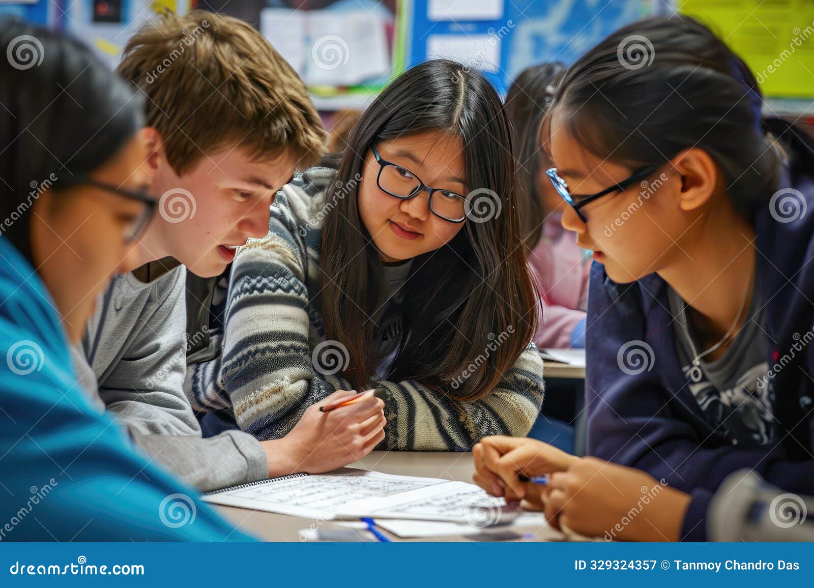 Teachers and Students Jointly Solving a Complex Problem, Ai Generated ...