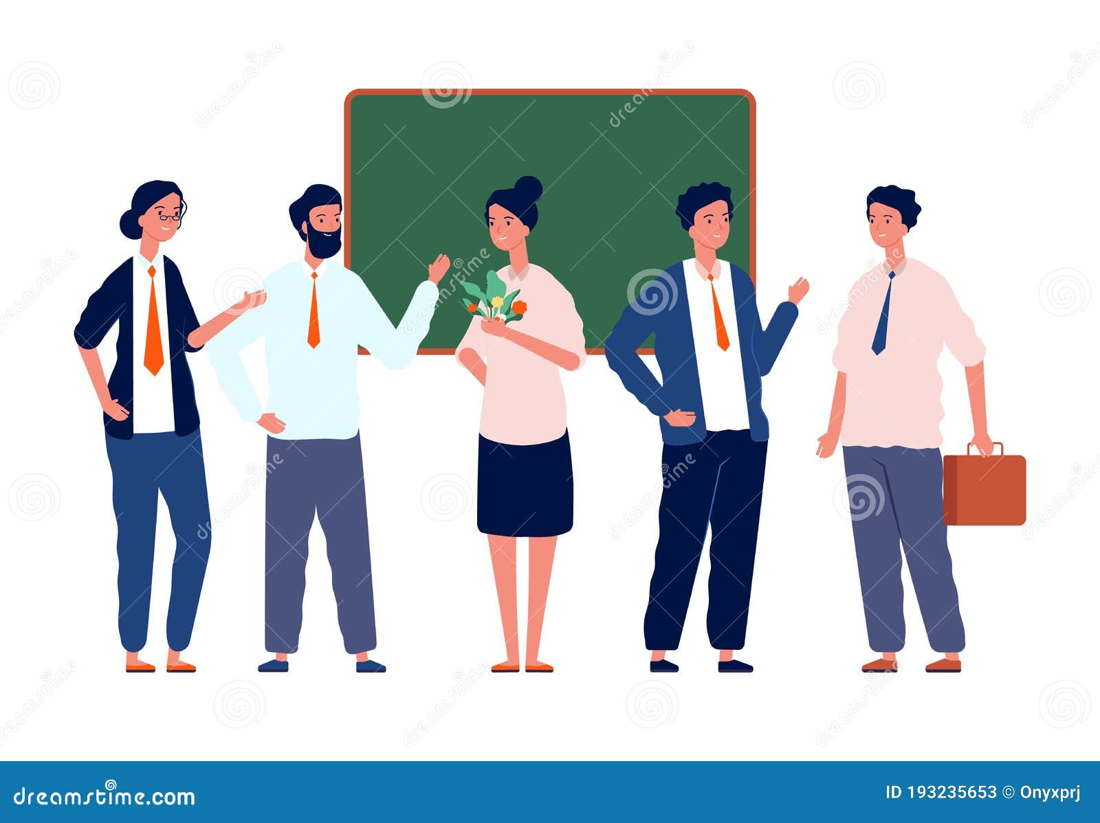 Teachers And Professors Standing In Front Of Blackboard Giving Lecture ... Teachers And Professors Standing In Front Of Blackboard Giving Lecture ...