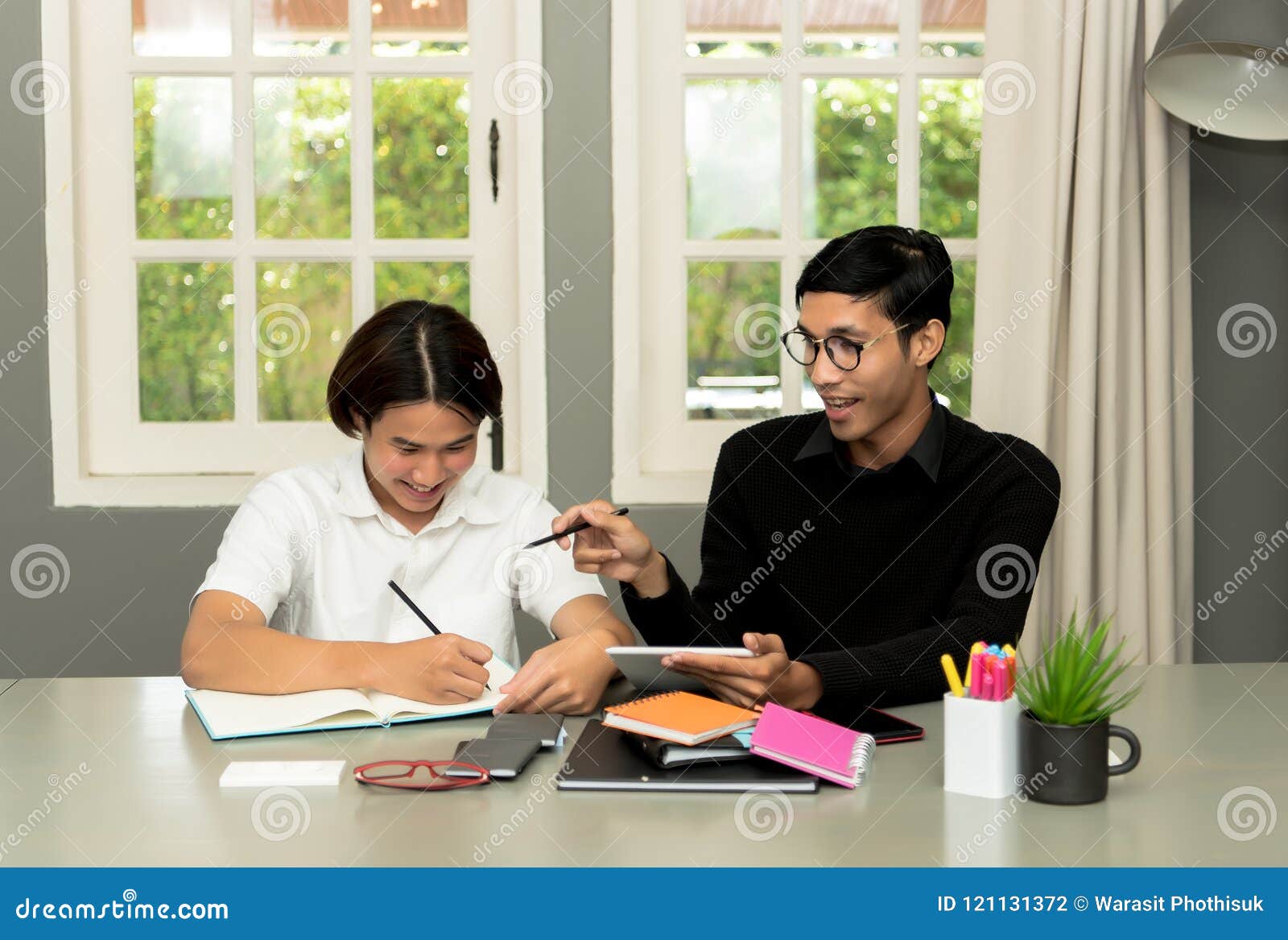 Teachers are Tutoring Students Stock Photo - Image of interior ...