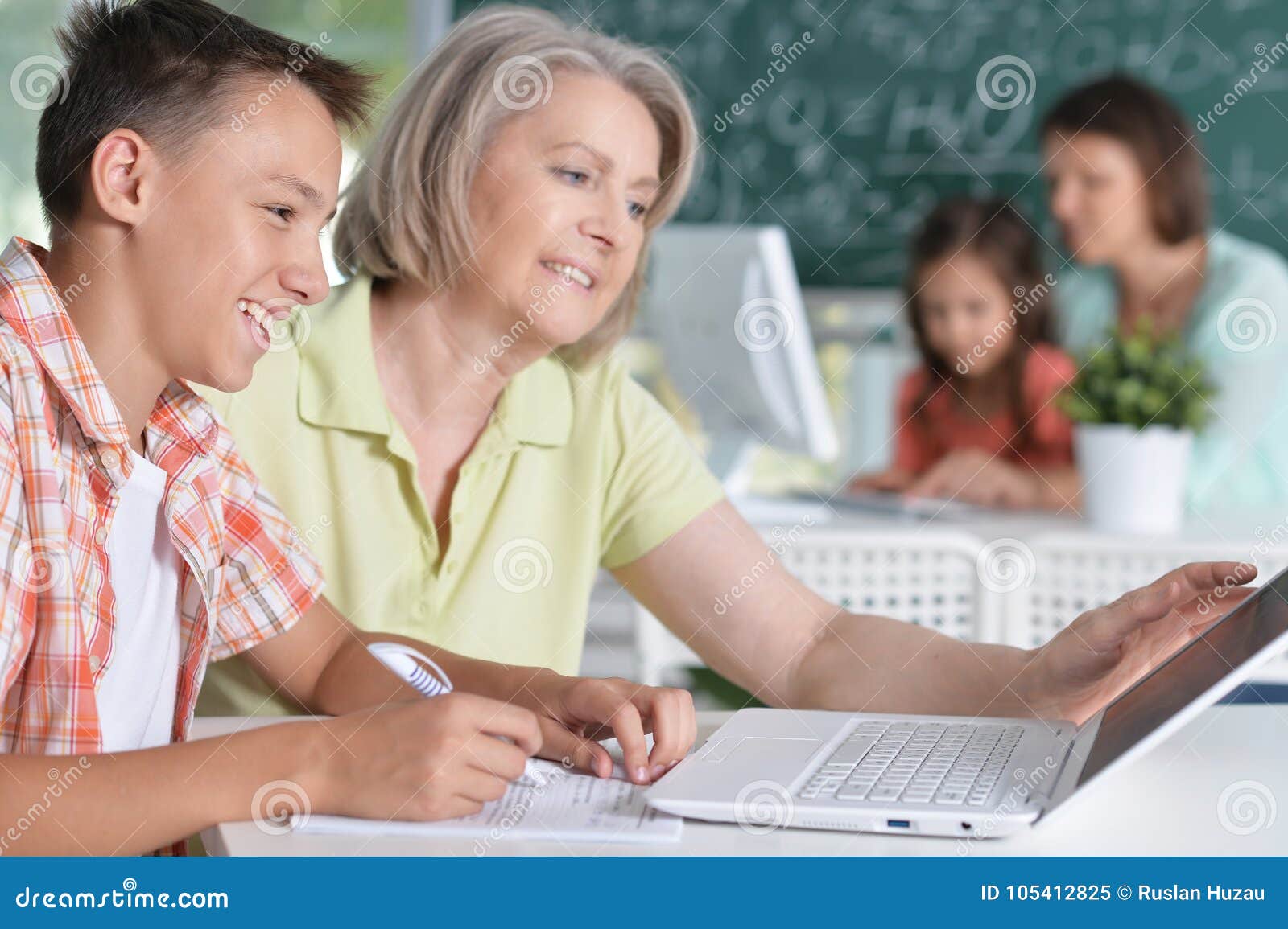 Teachers Working with Pupils Stock Image - Image of elements, discovery ...