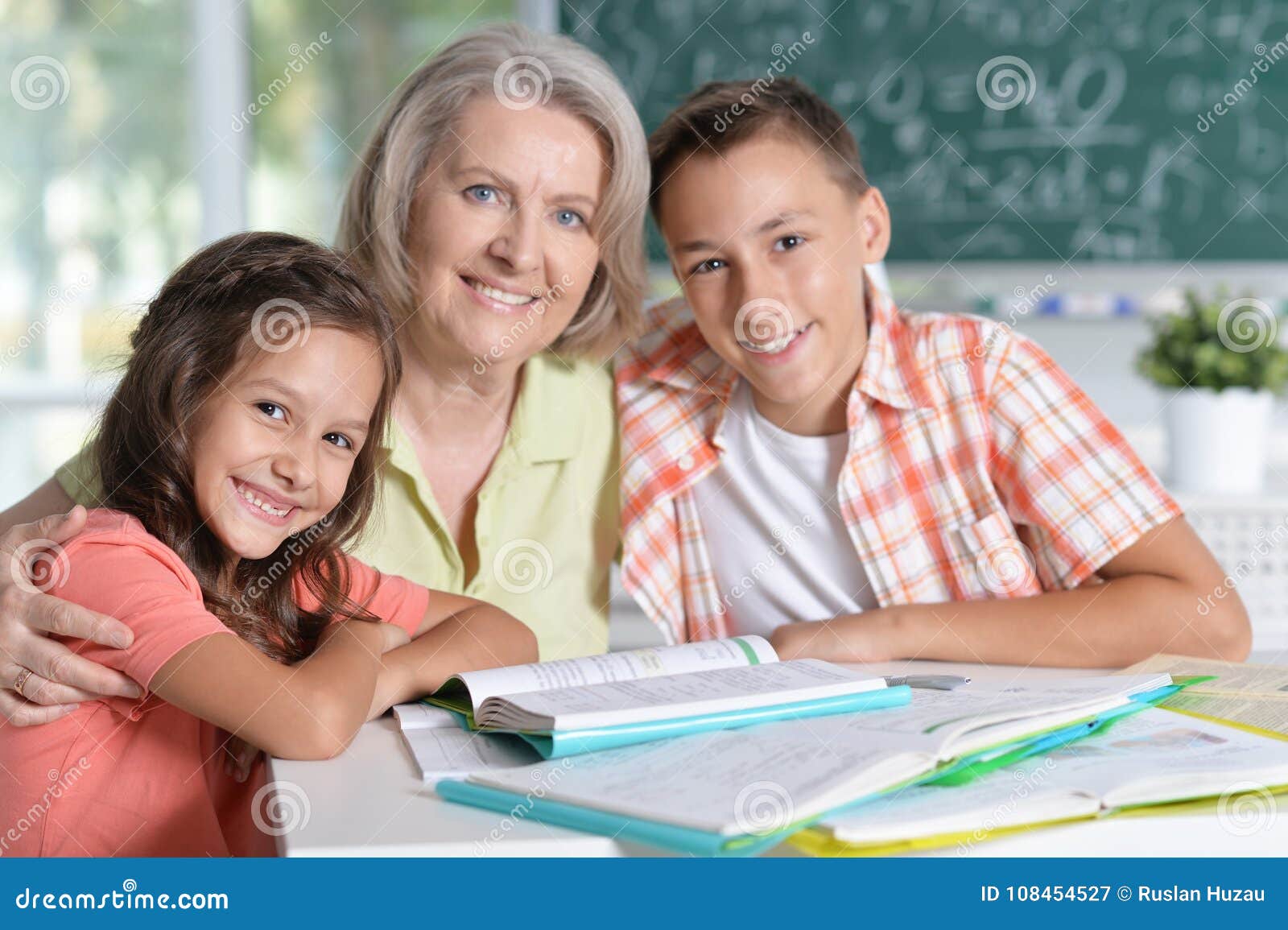 Teachers Working with Pupils Stock Image - Image of experience, modern ...